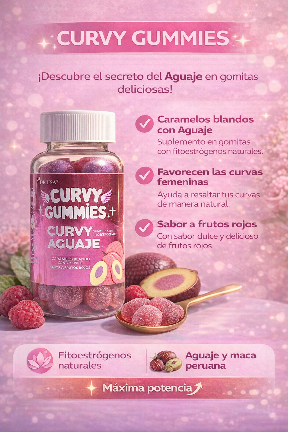 Curvy Gummies – Moldea tu Figura de Forma Natural 🍑 – Triki Tienda